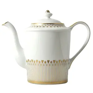 Bernardaud Soleil Levant Coffee Pot White/gold