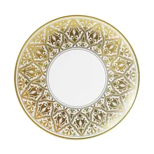 Bernardaud Venise Coupe Dinner Plate - White/gold