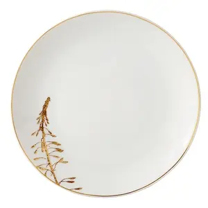 Bernardaud Vegetal Coupe Bread & Butter Plate - White/gold