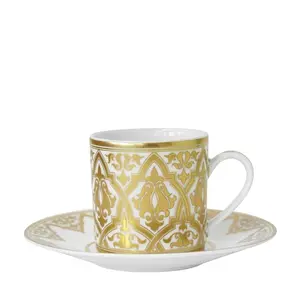Bernardaud Venise After-dinner Cup - White/gold