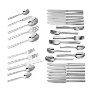 REED & BARTON Cole Stainless Steel 65 Piece Flatware Set, Service For 12