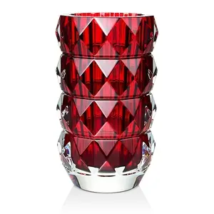 THE MARTHA, BY BACCARAT Louxor Round Medium Vase - Red