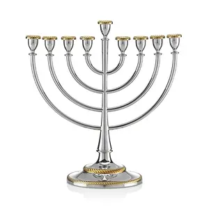 REED & BARTON Roseland Menorah - Gold/silver