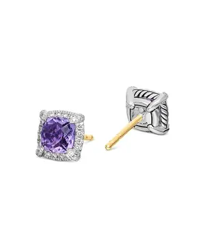 David Yurman Chatelaine Stud Earrings - Amethyst