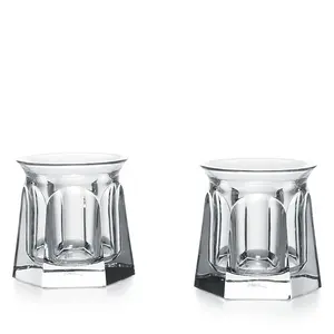 THE MARTHA, BY BACCARAT Harcourt Talleyrand Votive, Set Of 2 - Clear
