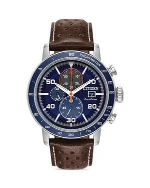 Citizen Eco-drive Brycen Weekender Chronograph, 44mm - Blue/brown