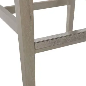 BERNHARDT Solaria Wood Back Bar Stool - Gray