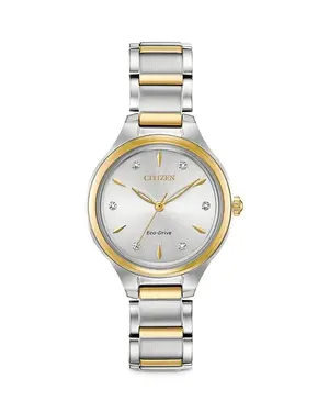 Citizen Eco Drive Corso 29mm Watch - Silver/gold