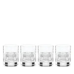 REED & BARTON Sloane Double Old Fashioned Glasses, Set Of 4 - Clear