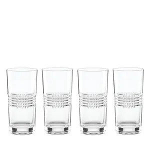 REED & BARTON Sloane Highball Glasses, Set Of 4 - Clear