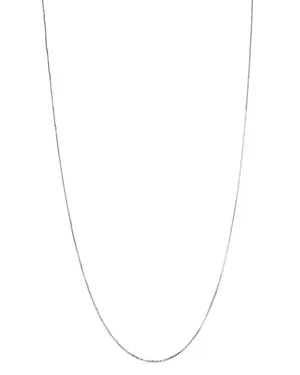 Bloomingdale'S 14k Box Link Chain Necklace - White Gold