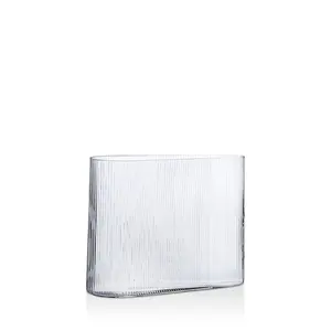 NUDE GLASS Mist Wide Vase - Clear