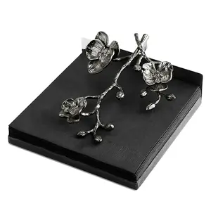 Michael Aram Black Orchid Collection Dinner Napkin Holder - Black Nickelplate