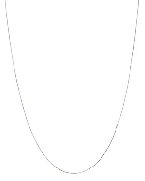 Bloomingdale'S 14k Box Link Chain Necklace - White Gold