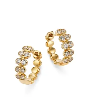 Bloomingdale'S Diamond Hoop Earrings, 0.33 Tcw - Gold/white