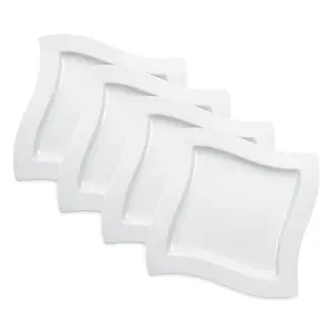 VILLEROY & BOCH New Wave Salad Plates, Set Of 4 - White