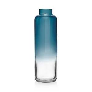NUDE GLASS Magnolia Narrow Vase - Blue