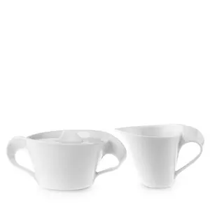 VILLEROY & BOCH New Wave Sugar & Creamer Set - White
