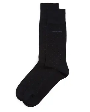 BOSS George Micro Dot Dress Socks - Dark Blue