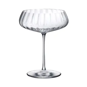 NUDE GLASS Round Up Coupe Glasses, Set Of 2 - Clear