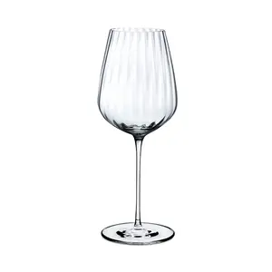 NUDE GLASS Round Up Red Wine Glasses, Set Of 2 - Clear