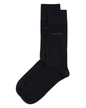 BOSS Edward Solid Dress Socks - Dark Blue