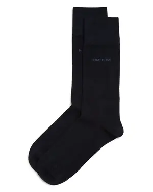 BOSS Edward Solid Dress Socks - Dark Blue