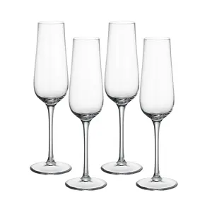VILLEROY & BOCH Purismo Champagne Flute, Set Of 4 - Clear