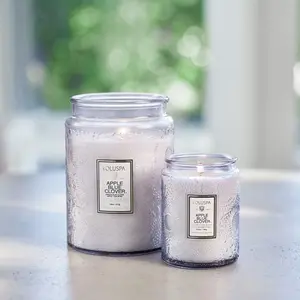 Voluspa Apple Blue Clover Large Jar Candle, 18 Oz