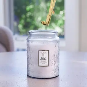 Voluspa Apple Blue Clover Large Jar Candle, 18 Oz