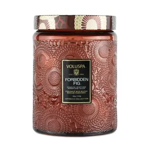 Voluspa Forbidden Fig Large Jar Candle 18 Oz