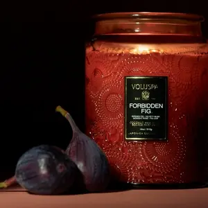 Voluspa Forbidden Fig Large Jar Candle 18 Oz