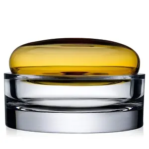 NUDE GLASS Ecrin Lidded Vessel Lid - Amber