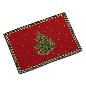 VILLEROY & BOCH Toy's Delight Tree Embroidered Placemat - Red