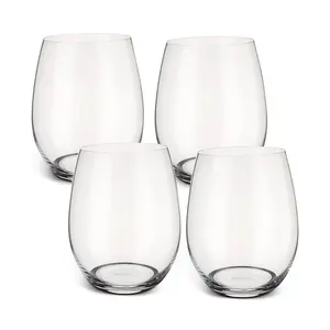 VILLEROY & BOCH Entree Double Old Fashioned/white Wine Stemless Glasses, Set Of 4 - No Color