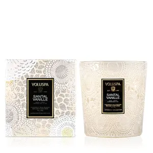 Voluspa Santal Vanille Classic Candle, 9 Oz - Cream