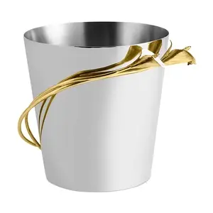Michael Aram Calla Lily Wastebasket - Silver
