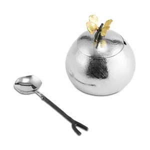 Michael Aram Butterfly Ginkgo Pot W/ Spoon