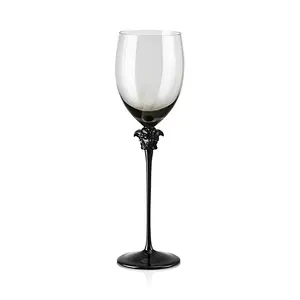 Versace Medusa Lumiere Haze Red Wine Glass - Black