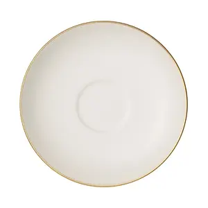 VILLEROY & BOCH Anmut Gold Espresso Cup Saucer - White