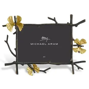 Michael Aram Butterfly Ginkgo 5 X 7 Frame - Silver/gold