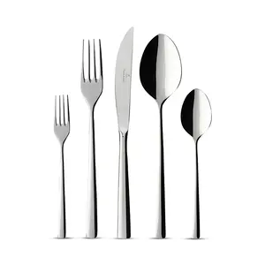 VILLEROY & BOCH Piemont 40 Piece Flatware Set - Silver