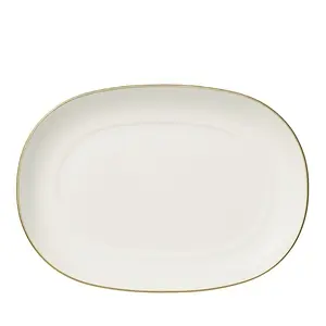VILLEROY & BOCH Anmut Gold Pickle Dish / Gravy Stand - White