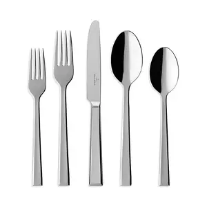 VILLEROY & BOCH Victor 46 Pc. Flatware Set - Silver