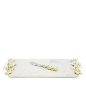 Michael Aram Cherry Blossom Small Cheese Board With Knife - No Color