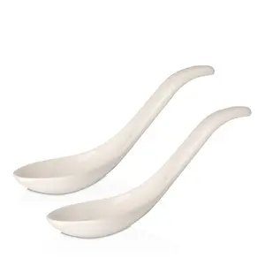 VILLEROY & BOCH Soup Passion Asia Spoon, Set Of 2 - White
