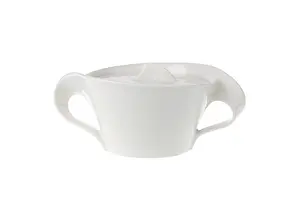 VILLEROY & BOCH New Wave Covered Sugar Bowl - White