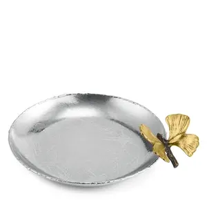 Michael Aram Butterfly Ginkgo Round Trinket Tray