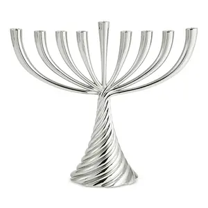Michael Aram Twist Menorah Silver
