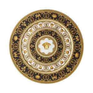 Versace By Rosenthal I Love Baroque Noir Limited Edition Service Plate - Black
